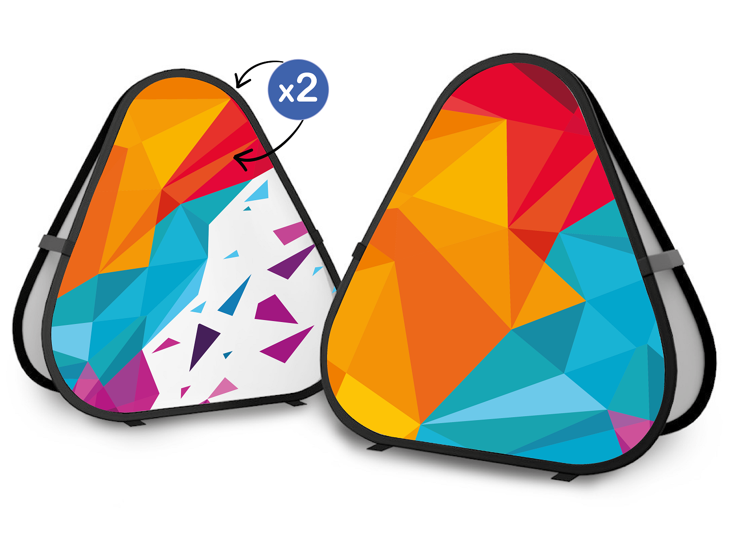 Bannière pop-up triangle - FlagLand